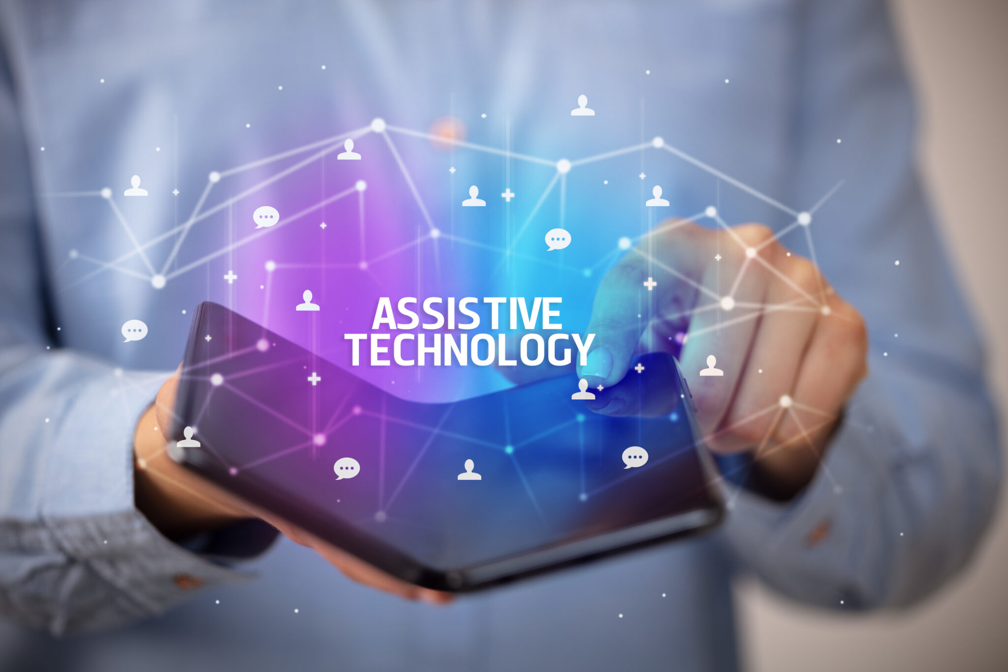 How does technology help individuals with disabilities?