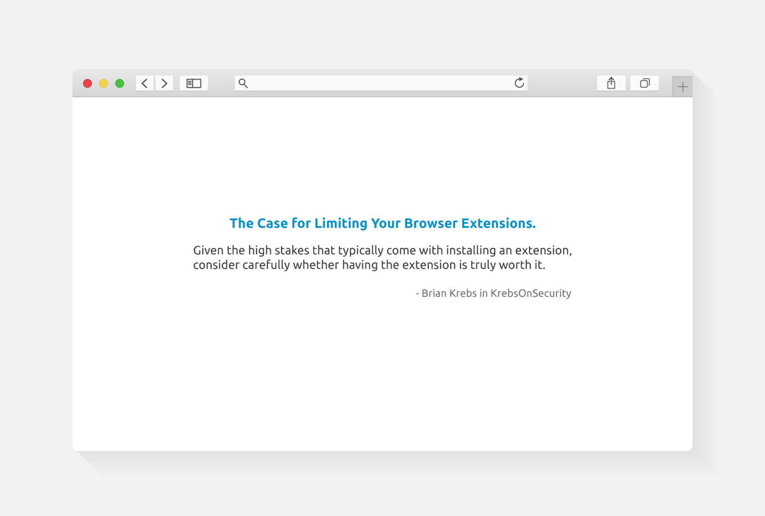 The problem with web browser extensions